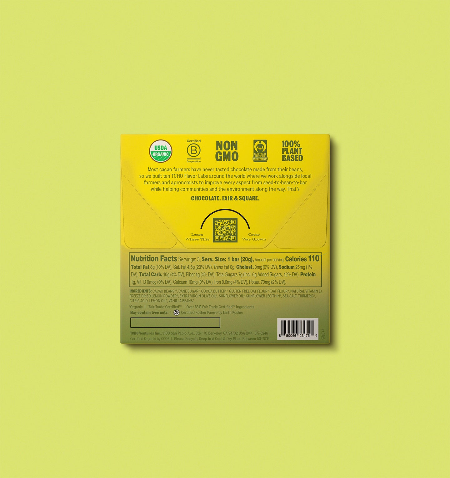Lemon Twist Chocolate Bar | TCHO Chocolate