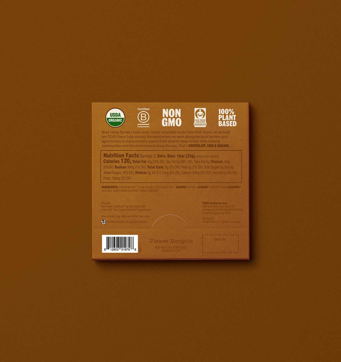 Aww Nuts! Almond Butter Chocolate Bar | TCHO Chocolate