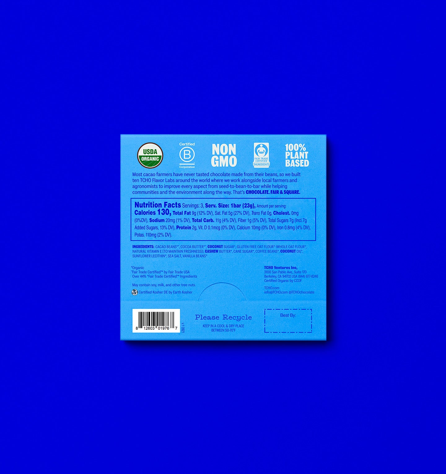 Choco Latté Chocolate Bar | TCHO Chocolate