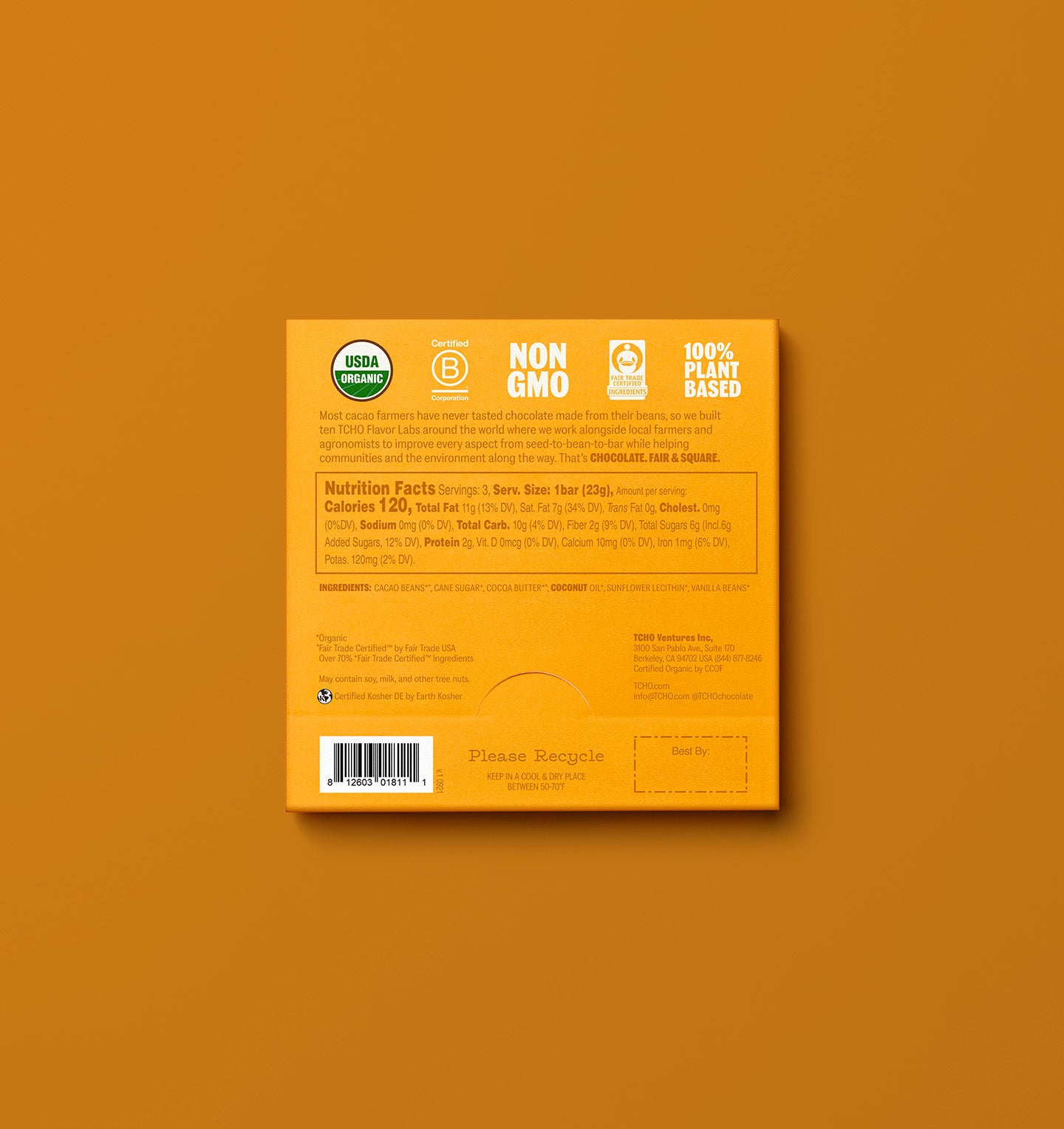 Holy Fudge Chocolate Bar | TCHO Chocolate