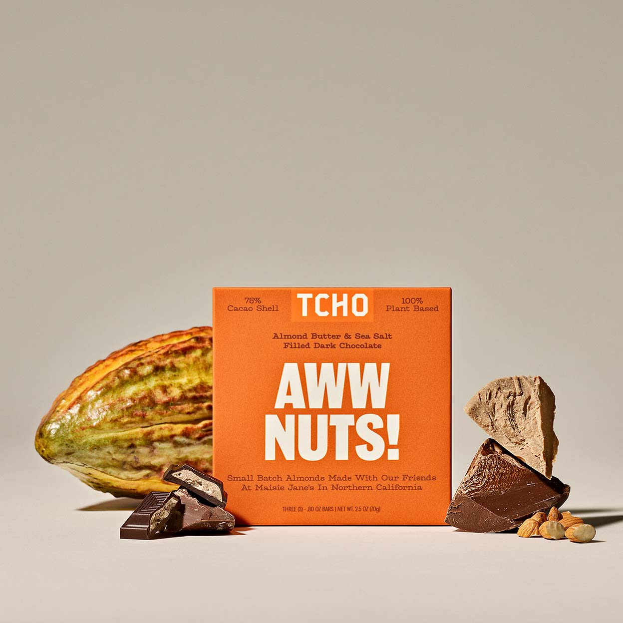 Aww Nuts! Almond Butter Chocolate Bar | TCHO Chocolate